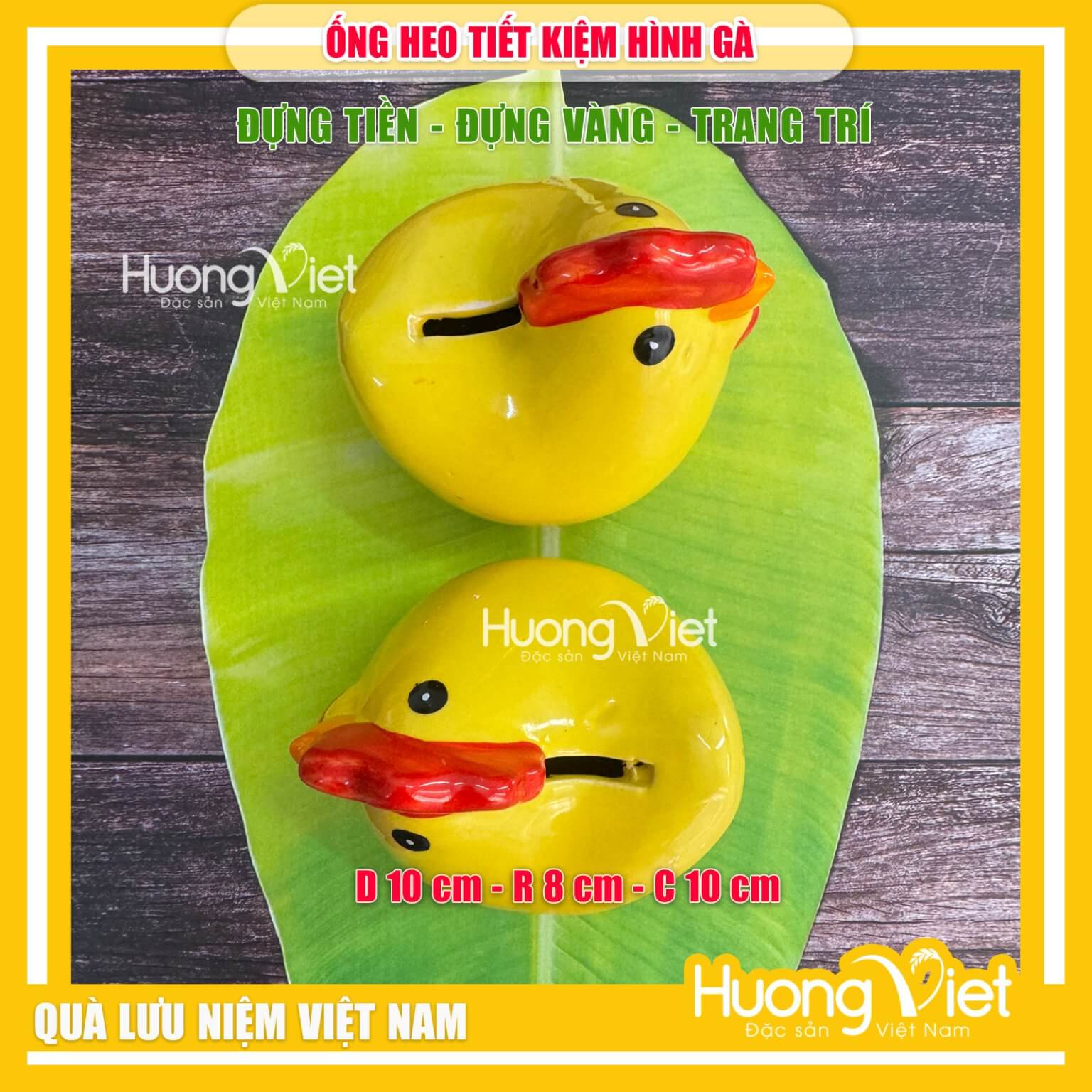 Heo đất mini hình Gà, ống tiết kiệm, quà tặng sinh nhật